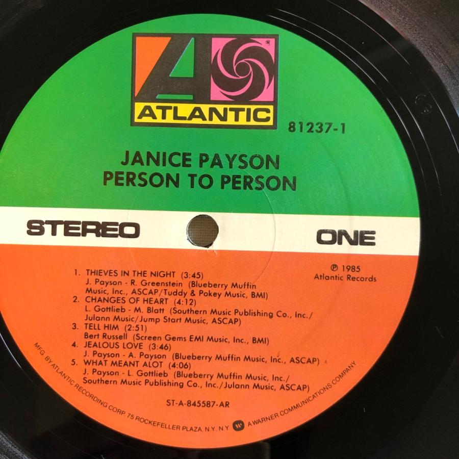Janice Payson / Person To LP Atlantic : tatsuda records - 通販 - Yahoo!ショッピング