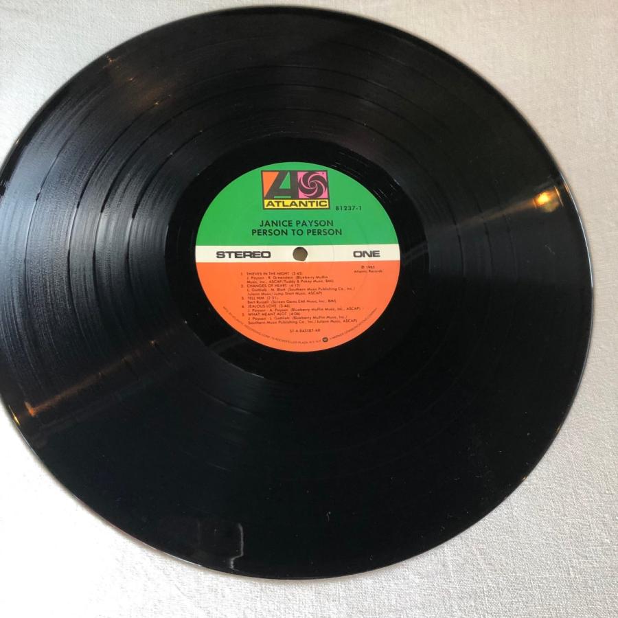 Janice Payson / Person To LP Atlantic : tatsuda records - 通販 - Yahoo!ショッピング