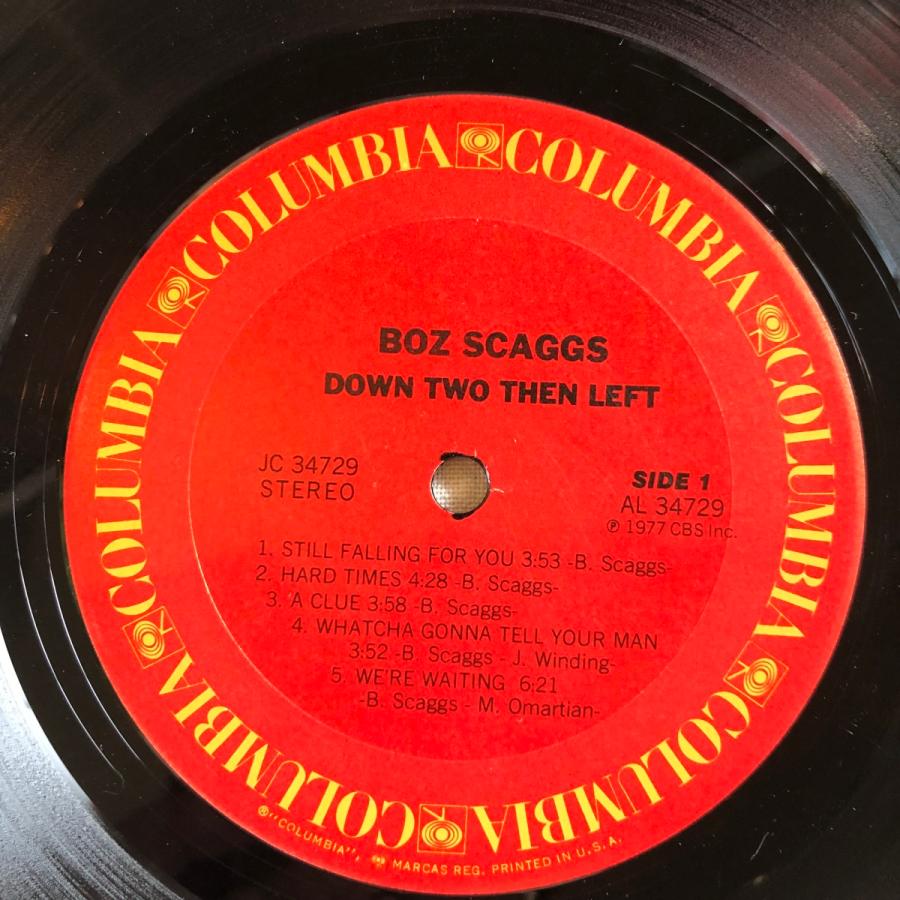 Boz Scaggs / Down Two Then Left LP Columbia : tatsuda records - 通販 ...