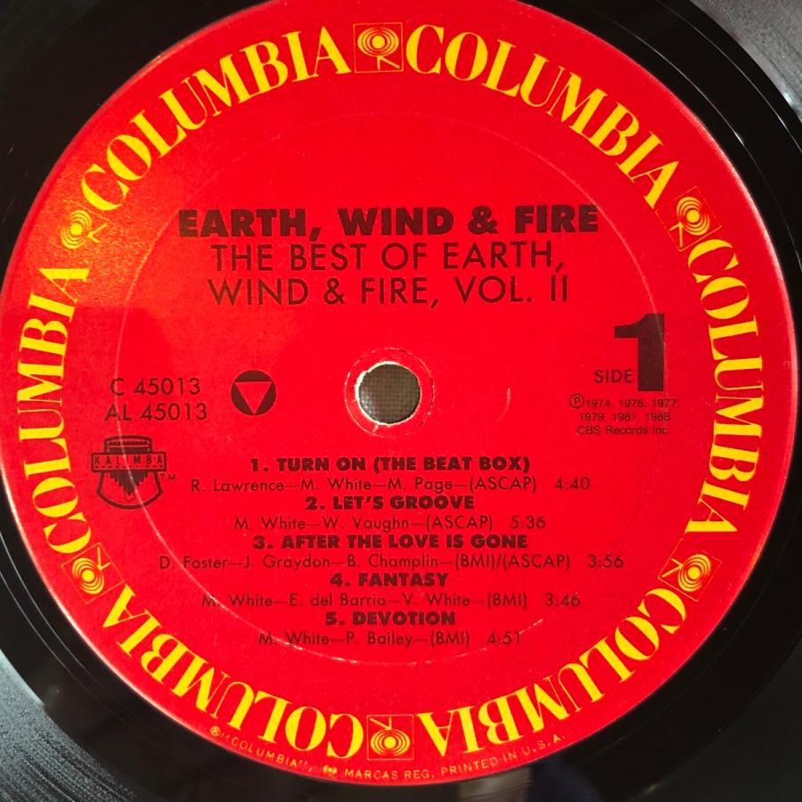 Earth, Wind & Fire / The Best Of Earth Vol. II LP Columbia : tatsuda ...