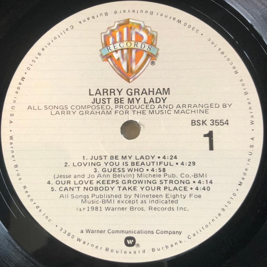 Larry Graham / Just Be My Lady LP Warner Bros. Records :Z-2184:tatsuda records - 通販 - Yahoo!ショッピング