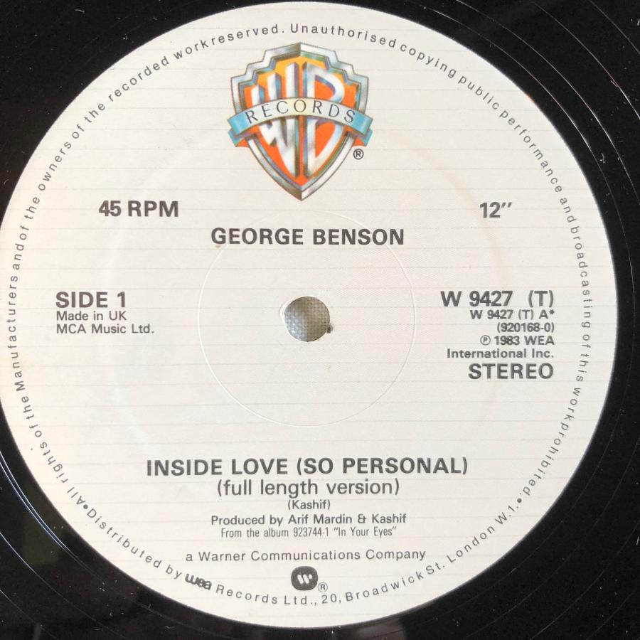 George Benson / Inside Love (So Personal) LP Warner Bros. Records : tatsuda records - 通販 - Yahoo ...