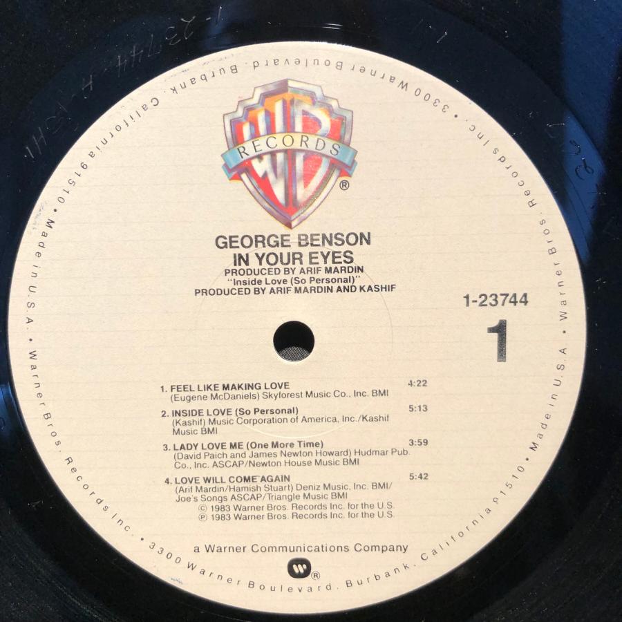 George Benson / In Your Eyes LP Warner Bros. Records : tatsuda records - 通販 - Yahoo!ショッピング