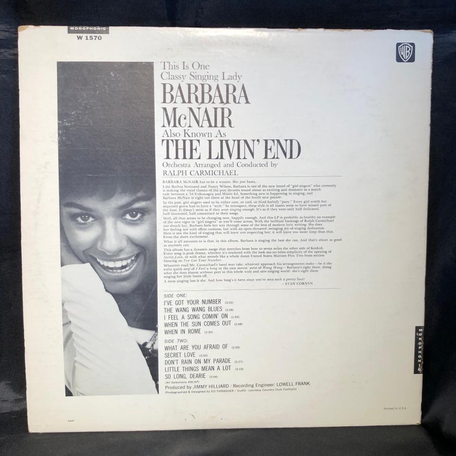 Barbara McNair / The Livin' End LP Warner Bros. Records : tatsuda records - 通販 - Yahoo!ショッピング