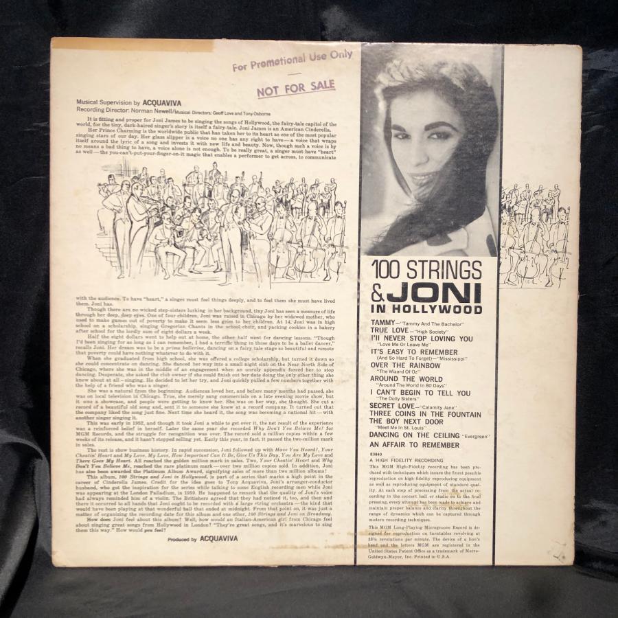 Joni James / 100 Strings & In Hollywood. LP MGM Records : tatsuda ...