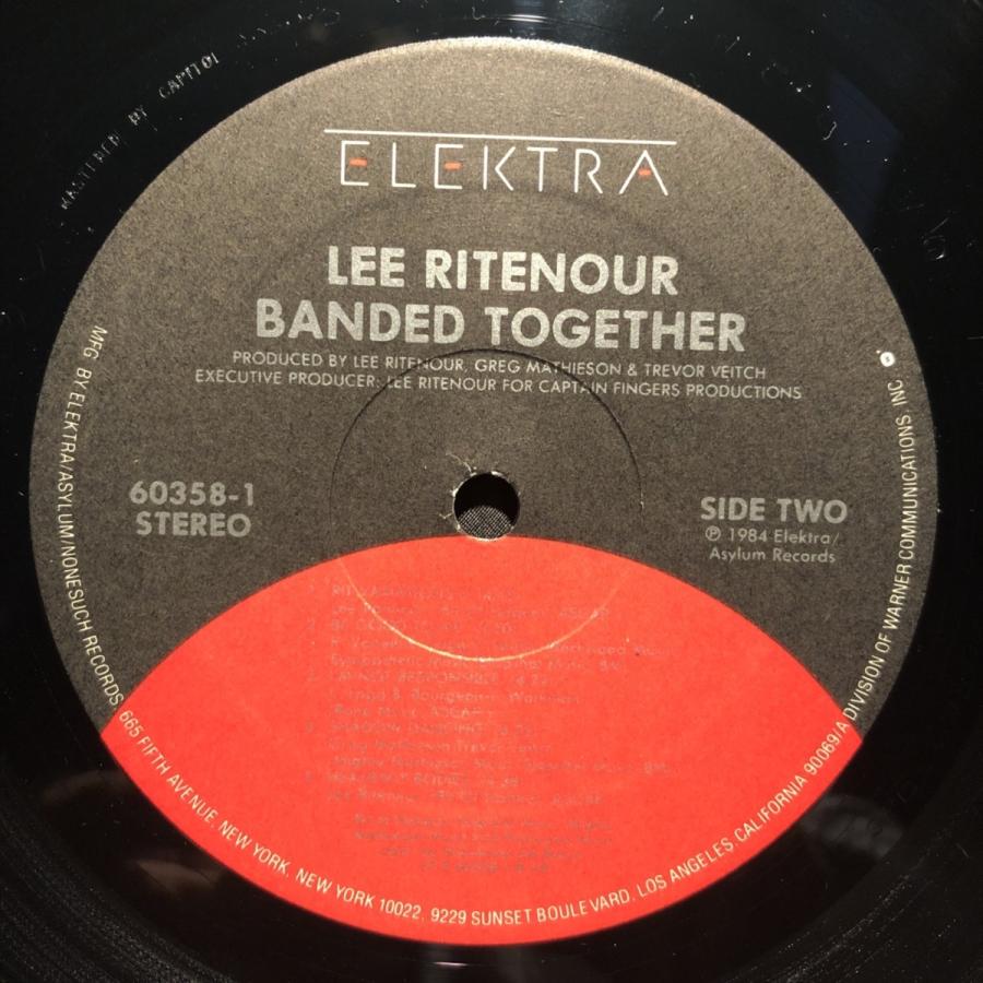LEE RITENOU / BANDED TOGETHER LP ELEKTRA : tatsuda records - 通販 - Yahoo ...