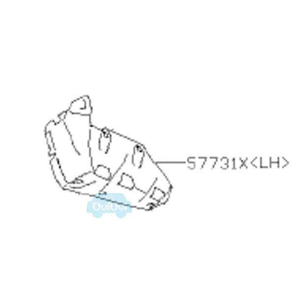 SUBARU 57731SJ430【スバル純正】リヤバンパーカバー サイド(左) SKフォレスター Sport用【SUBARU純正部品】純正 ...