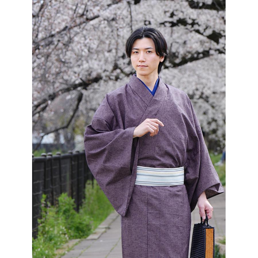 BOTAN 木綿 着物 大きいサイズ メンズ 久留米織 お仕立て上がり 3L 4L 5L 日本製 男性 単衣 洗える着物 おしゃれ ビッグサイズ : TAYU-TAFU - 通販 ...