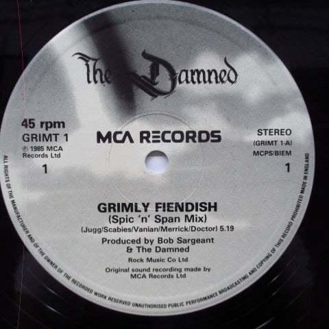 DAMNED， THE (ザ・ダムド )-Grimly Fiendish -Spic'n'Span Mix- (UK オリジナル12 ...