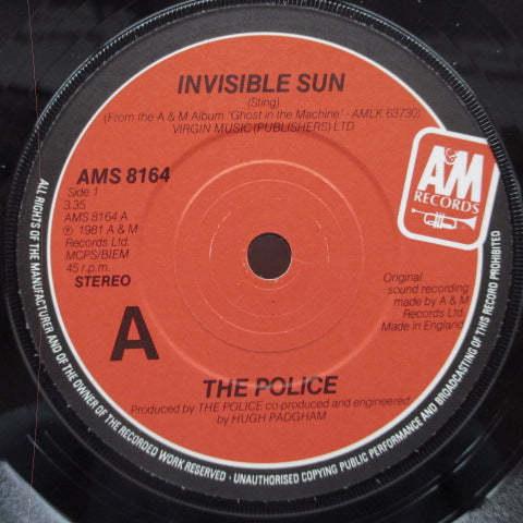 POLICE， THE-Invisible Sun (UK Orig.7") : TIME BOMB RECORDS - 通販 - Yahoo ...