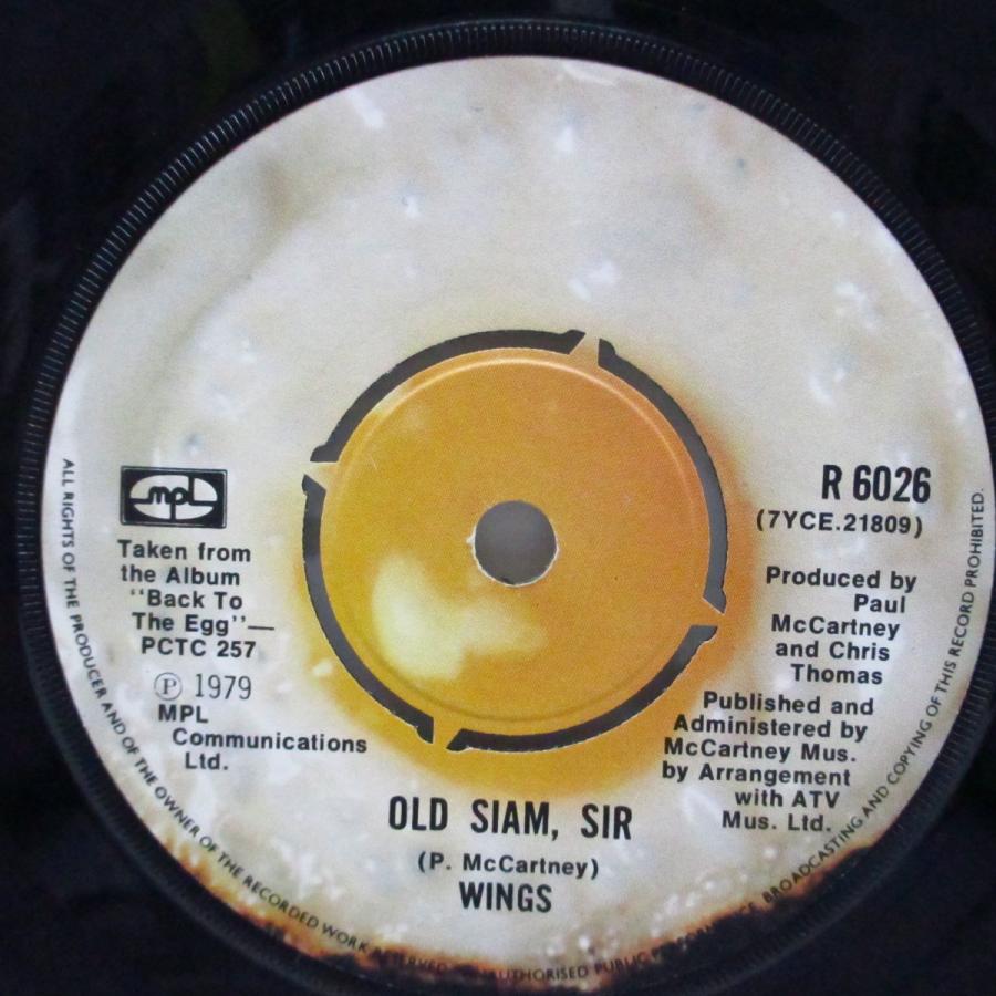 PAUL McCARTNEY & WINGS-Old Siam, Sir (UK オリジナル「ラウンドセンター」7"+ダ : TIME BOMB RECORDS - 通販 - Yahoo!ショッピング