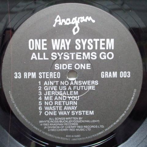 ONEWAY SYSTEM-All Systems Go (UK オリジナル LP+インナー) :119200834704pm2o:TIME ...