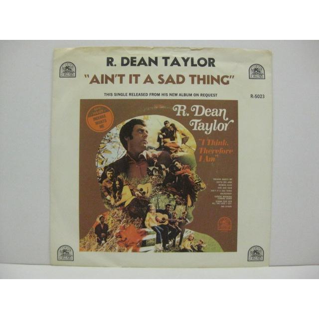 R.DEAN TAYLOR-Ain't It A Sad Thing / Back Street : TIME BOMB RECORDS ...