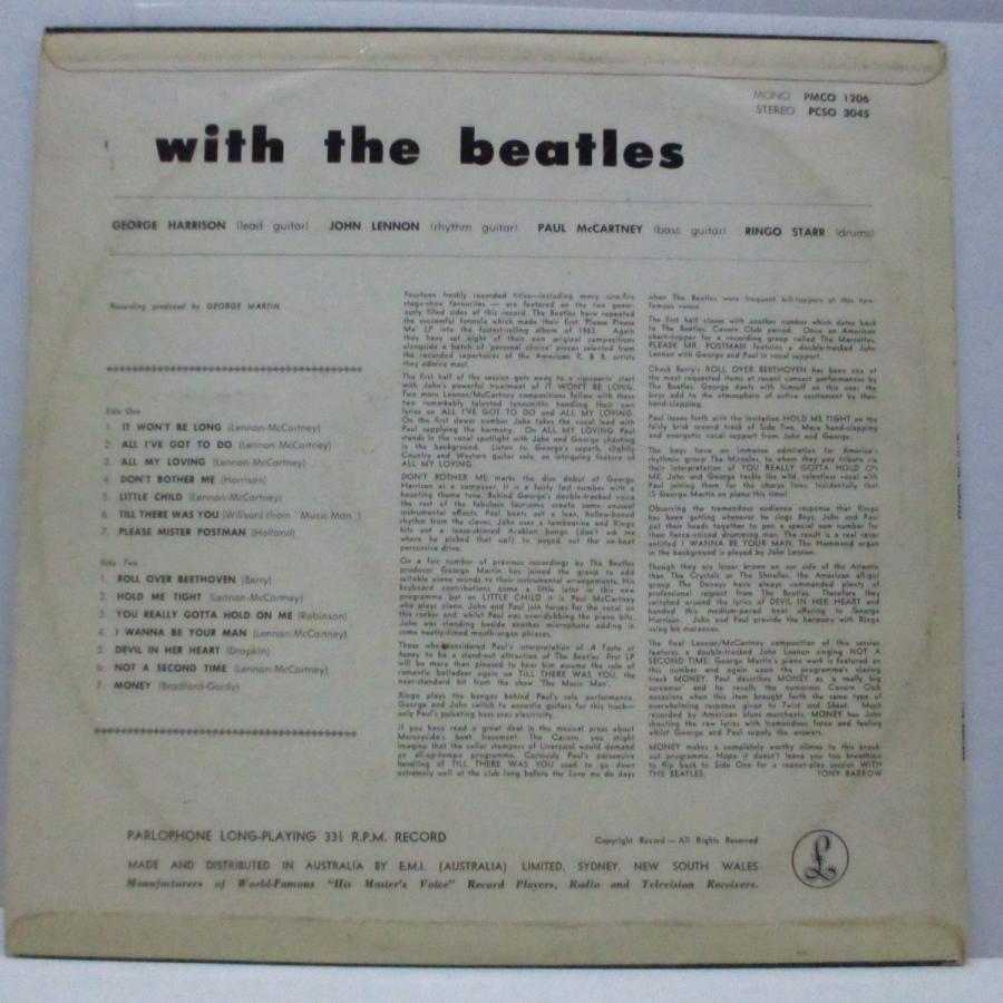 BEATLES(ビートルズ)-With The Beatles (OZ 60's「サードプレス」モノラル LP/表面コー : TIME BOMB RECORDS - 通販 - Yahoo!ショッピング