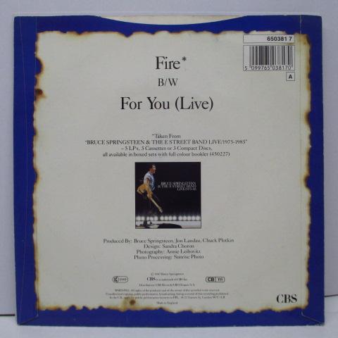 BRUCE SPRINGSTEEN-Fire (UK Orig.7"+PS) : 21201640105pm6b : TIME BOMB ...