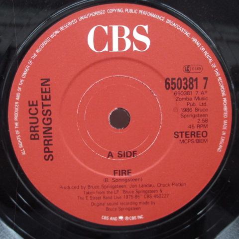 BRUCE SPRINGSTEEN-Fire (UK Orig.7"+PS) : TIME BOMB RECORDS - 通販 - Yahoo ...