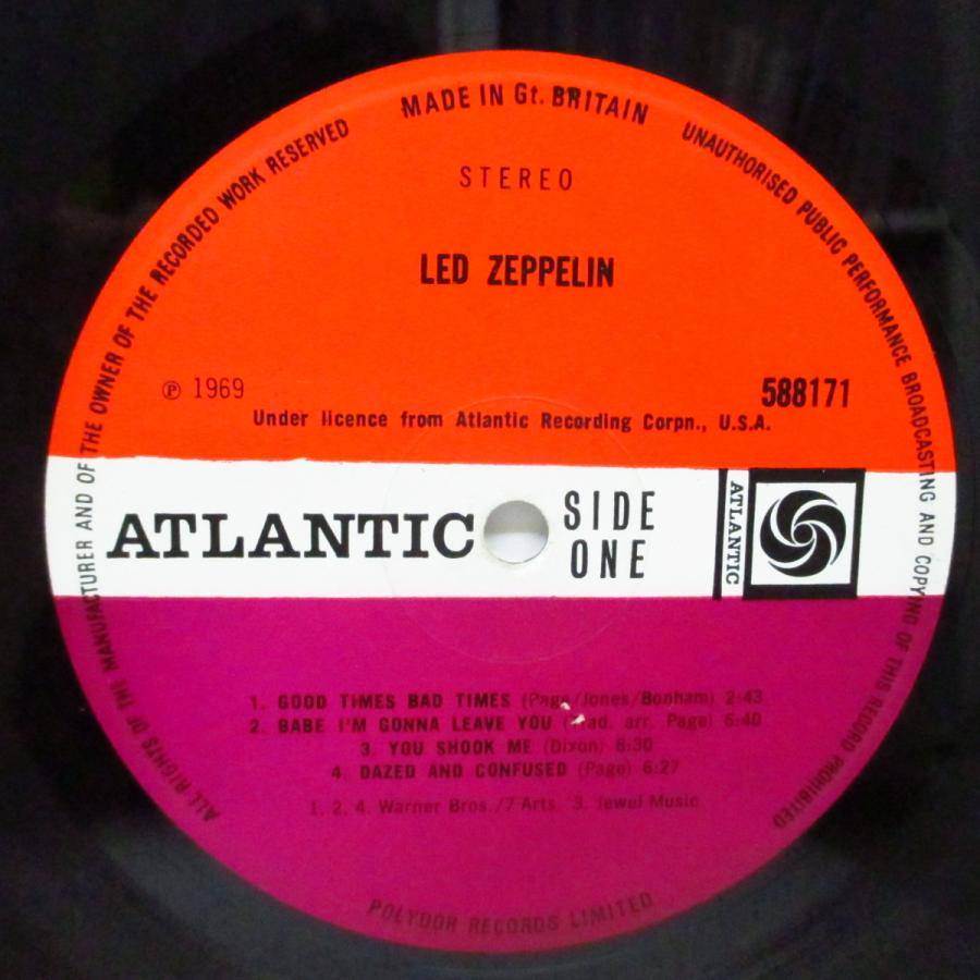 LED ZEPPELIN-Led Zeppelin/1st (UK '69 「セカンドプレス」LP/オレンジロゴ両面コー :2166l ...