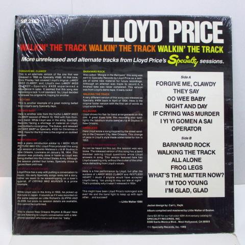 LLOYD PRICE-Walkin' The Track (US オリジナル LP) : TIME BOMB RECORDS - 通販 ...