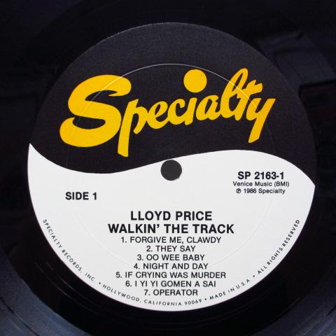 LLOYD PRICE-Walkin' The Track (US オリジナル LP) : TIME BOMB RECORDS - 通販 ...