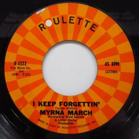 MYRNA MARCH()-I Keep Forgettin' / I Can't Say No : TIME BOMB RECORDS ...