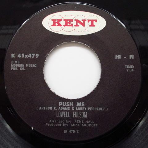LOWELL FULSON (FULSOM)()-Push Me / Tomorrow : TIME BOMB RECORDS - 通販 ...