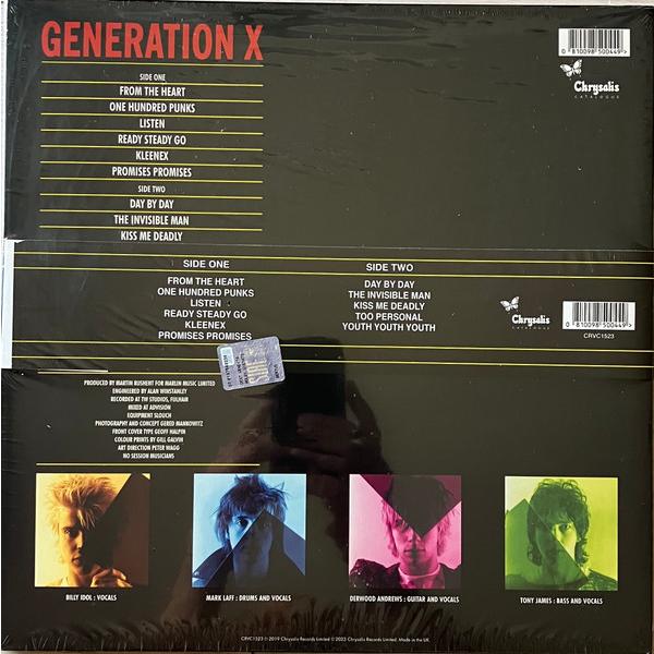 GENERATION X (ジェネレーション X)-S.T. [1st] (UK RSD 2023 限定再発イエローヴァイナル LP ...