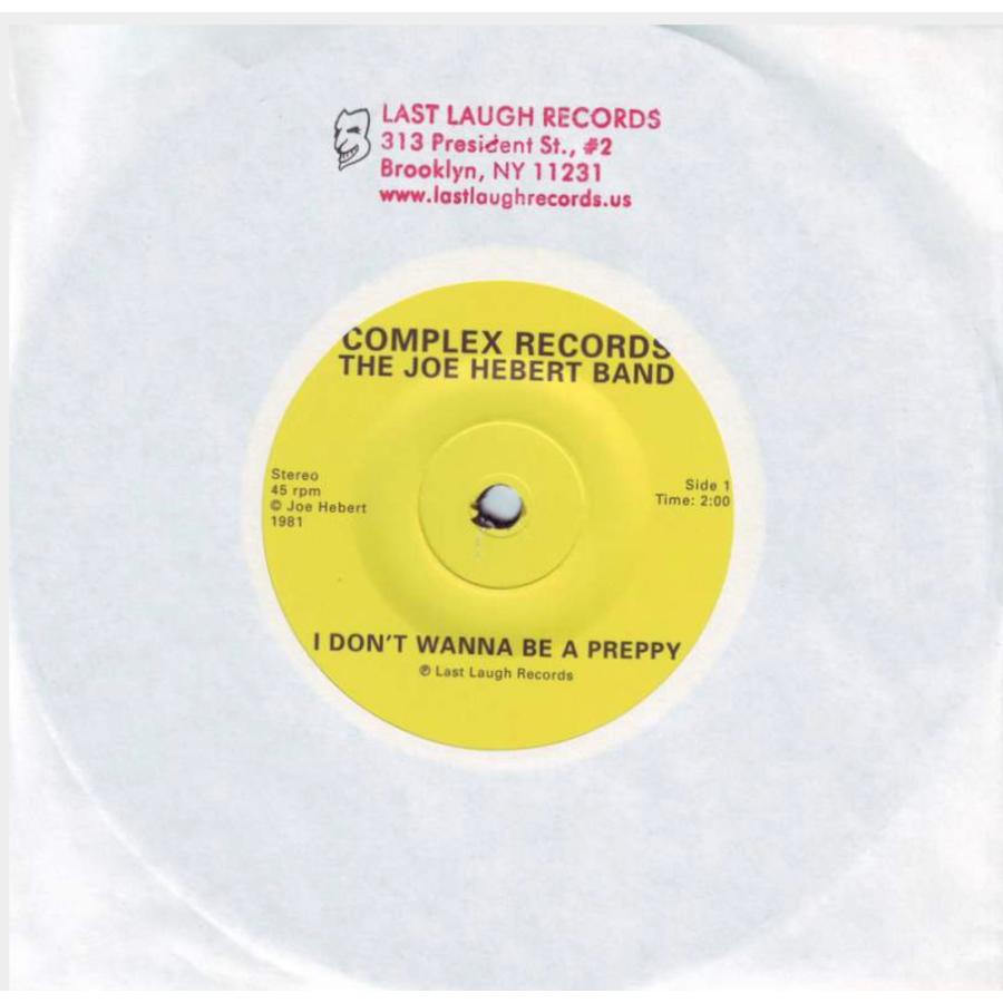 JOE HEBERT BAND, THE-I Don't Wanna Be A Preppy (US 限定プレス正規再発 : TIME ...