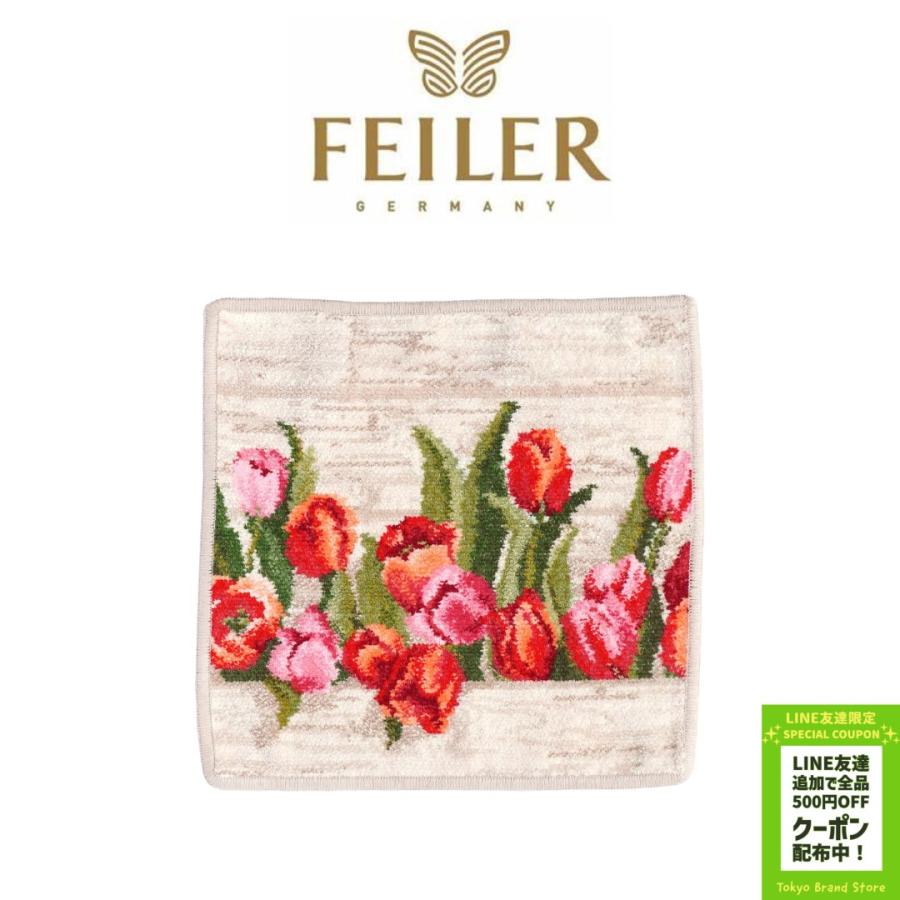 feiler FEILER フェイラー アムステルダム チューリップ Amsterdam ハンカチ ハンドタオル 花 花柄 プレゼント 人気 タオルハンカチ 25×25cm beige ...