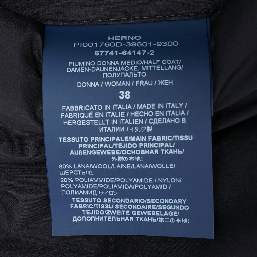 HERNO ヘルノ ダウンコート ジャケット PI001760D DIAGONAL WOOL HERNO ヘルノ ダウンコート ジャケット PI001760D DIAGONAL WOOL
