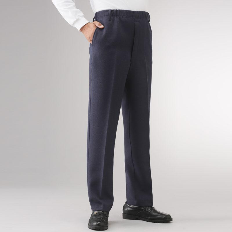 ズボン 紳士用 パンツ スラックス ストレッチ シニア 3色組 部屋着