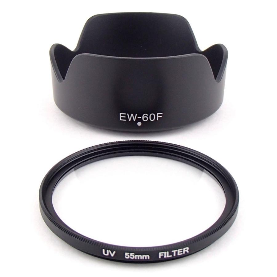 Canon キャノン レンズフード EW-60F 互換品＆55mmレンズ保護フィルター : TC08RIDE Yahoo!ショップ - 通販 - Yahoo!ショッピング