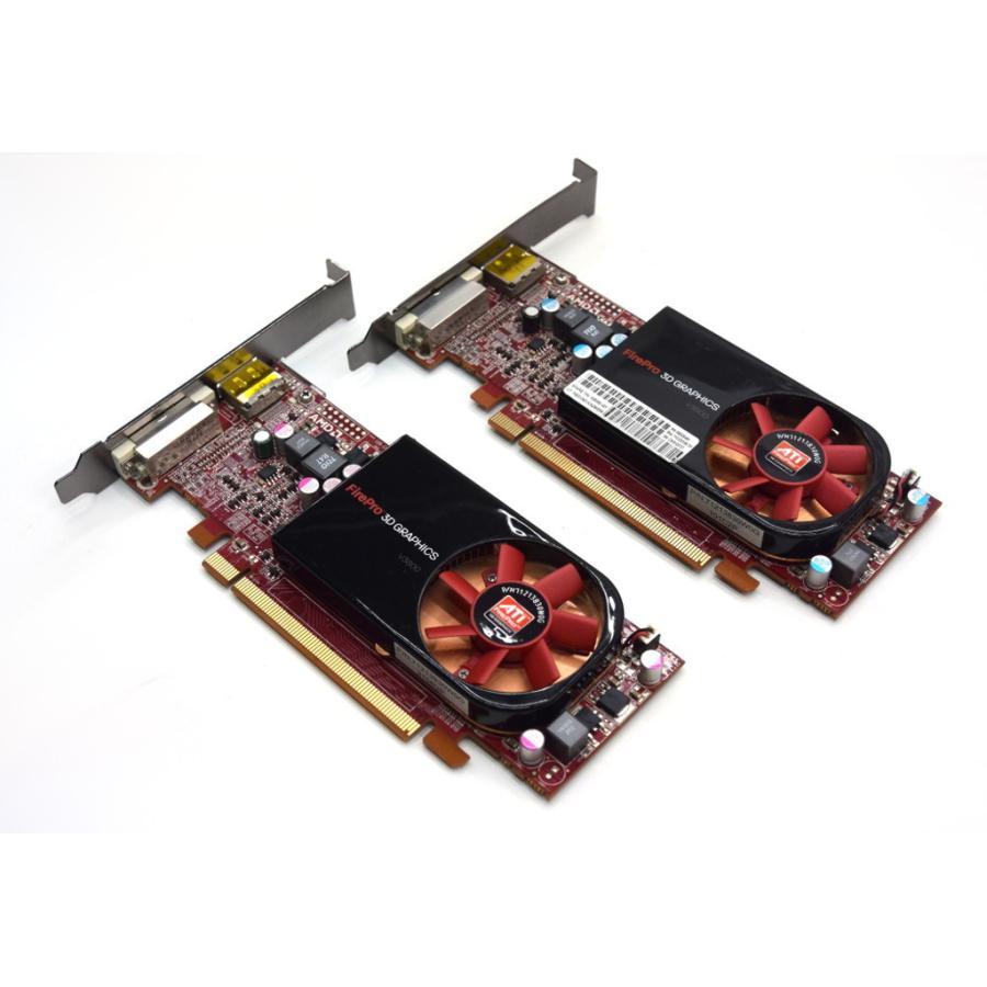 【2台セット】AMD FirePro 3D GRAPHICS V3800 PCIe x16 ビデオメモリ 512MB フルハイト対応 ...