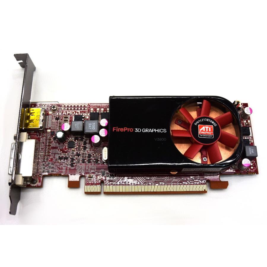 【2台セット】AMD FirePro 3D GRAPHICS V3800 PCIe x16 ビデオメモリ 512MB フルハイト対応 ...