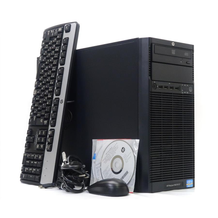 hp ProLiant ML110 G7 Xeon E3-1220 3.1GHz 4GB 500GBx2台(SATA3.5インチ/RAID1構成) DVD-ROM SmartArray ...