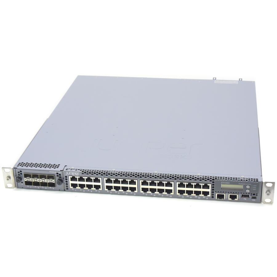 Juniper EX4550-32T-AFO 32ポート RJ-45 10GBASE-T 8ポートSFP+(10GbE)スロット搭載 ...