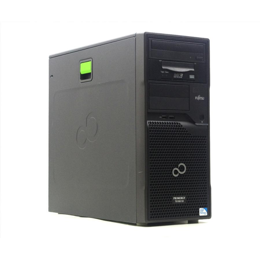 富士通 PRIMERGY TX100 S3 Pentium G640 2.8GHz 8GB 500GBx4台(SATA3.5インチ ...