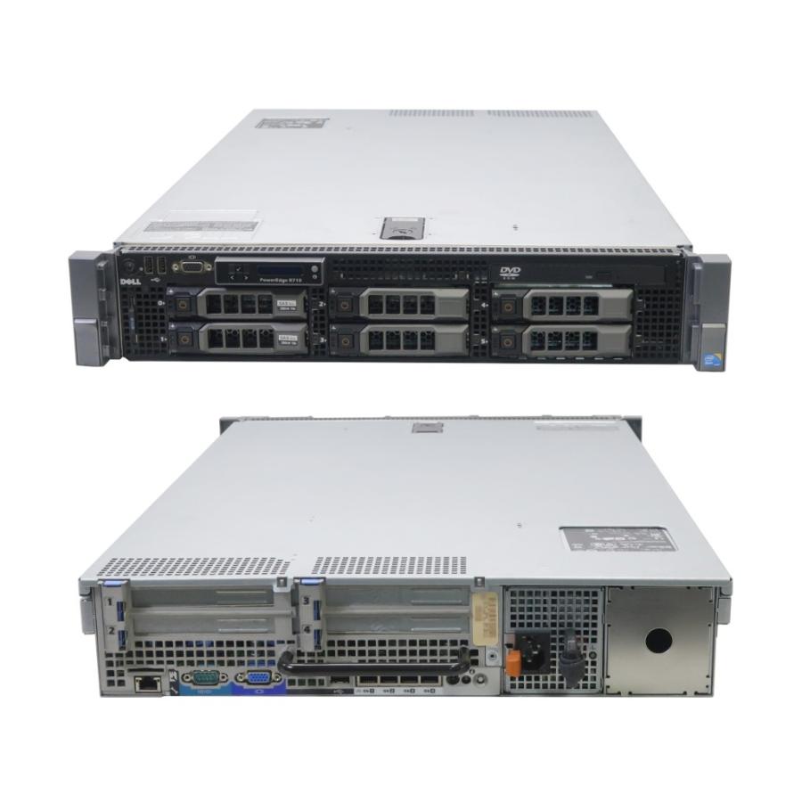 DELL PowerEdge R710 Xeon L5520 2.26GHz*2 24GB 300GBx3台(SAS2.5インチ/6Gbps ...