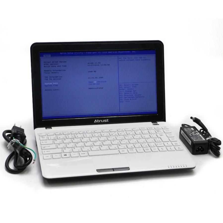 ノート型シンクライアント端末 ascentech Atrust mt168W Celeron N2807 1.58GHz 2GB 8GB ...
