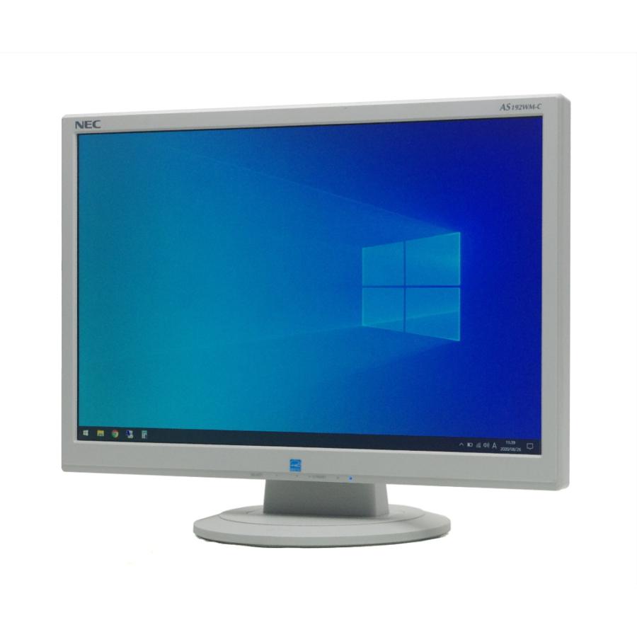 NEC AS192WM-C 19インチ 非光沢パネル WXGA+ 1440x900ドット 音声入出力端子 DVI-D/アナログRGB入力 ...