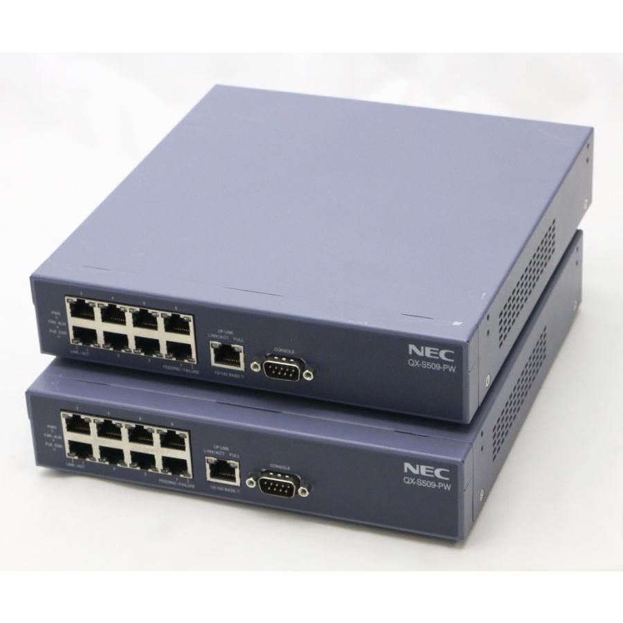NEC 2台セット UNIVERGE QX-S509-PW 100BASE-TX 8ポートPoE L2スイッチ JUNK : TCEダイレクトYahoo!店 - 通販 - Yahoo!ショッピング
