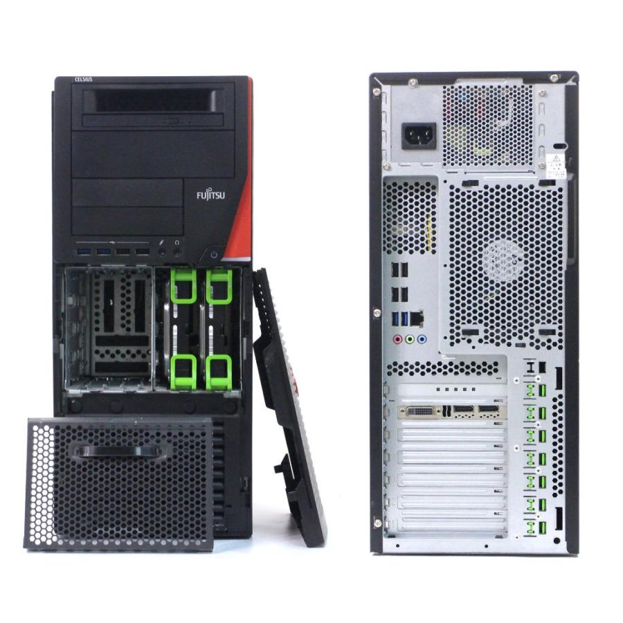 富士通 CELSIUS M740 Xeon E5-1650 v3 3.5GHz 16GB 500GBx2台(SATA3.5インチ/ミラーリング ...