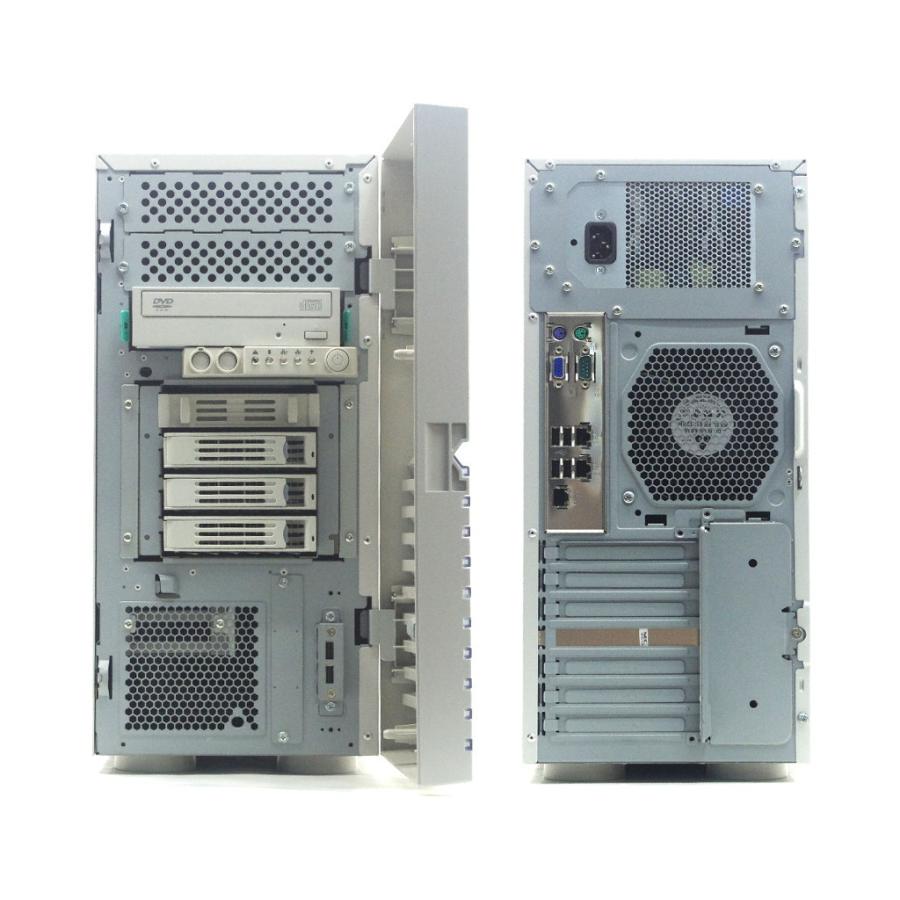 NEC Express5800/T110b Xeon X3430 2.4GHz 24GB 500GBx3台(SATA3.5インチ/RAID5構成) DVD-ROM Mega RAID SAS ...