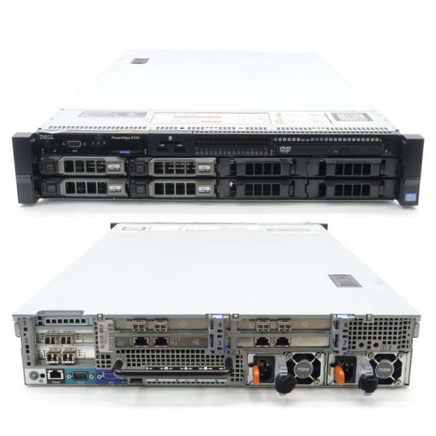 DELL PowerEdge R720 Xeon E5-2637 3GHz 256GB 300GBx4台(SAS2.5インチ/6Gbps ...