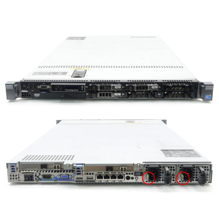 DELL PowerEdge R610 Xeon X5650 2.66GHz 24GB 146GBx3台(SAS2.5インチ/6Gbps ...