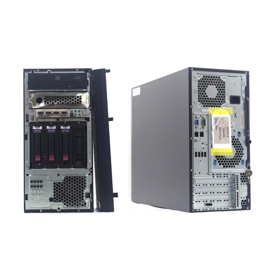 hp ProLiant ML110 G7 Xeon E3-1220 3.1GHz 8GB 600GBx3台(SAS3.5インチ/6Gbps/RAID5構成) DVD-ROM Smart ...