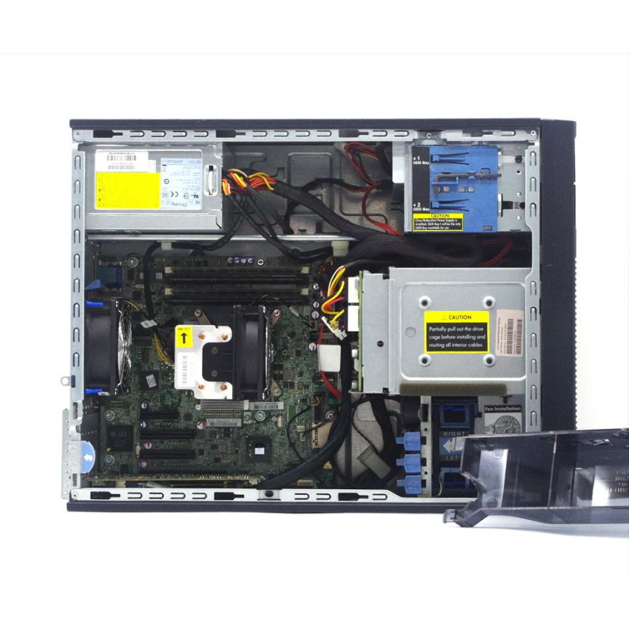 hp ProLiant ML110 G7 Xeon E3-1220 3.1GHz 8GB 600GBx3台(SAS3.5インチ/6Gbps/RAID5構成) DVD-ROM Smart ...