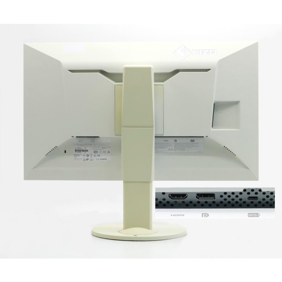 モニター EIZO FlexScan EV2780 27インチ非光沢IPSパネル WQHD 2560x1440ドット HDMI ...