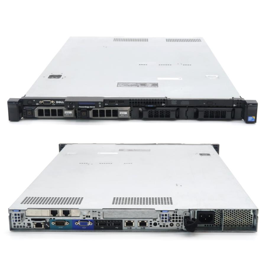 DELL PowerEdge R310 Xeon X3440 2.53GHz 8GB 500GBx2台(SATA3.5インチ/RAID1構成 ...