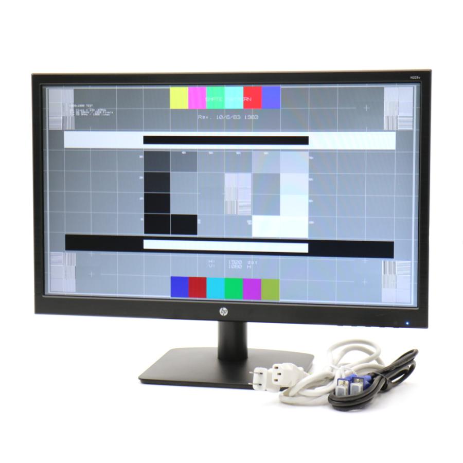 モニター hp N223v 21.5インチ非光沢パネル フルHD 1920x1080ドット DVI-D/アナログRGB入力 : TCE ...