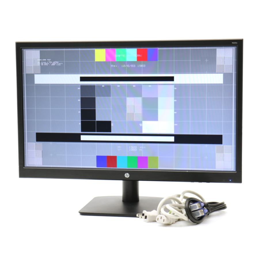 モニター hp N223v 21.5インチ非光沢パネル フルHD 1920x1080ドット DVI-D/アナログRGB入力 : TCE ...